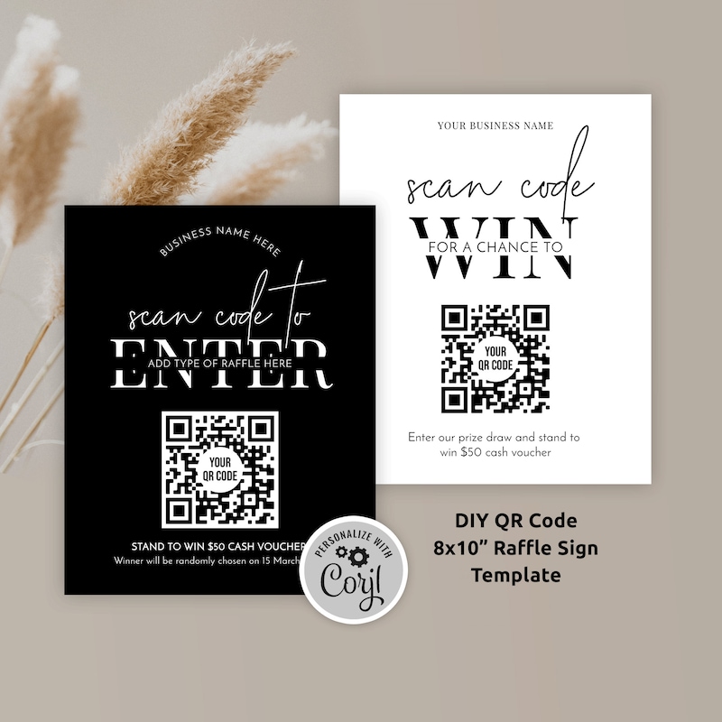 Enter to Win Raffle Sign - Etsy