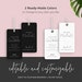 Minimalist Hang Tag Template, Editable Fashion Tag, Printable Swing ...