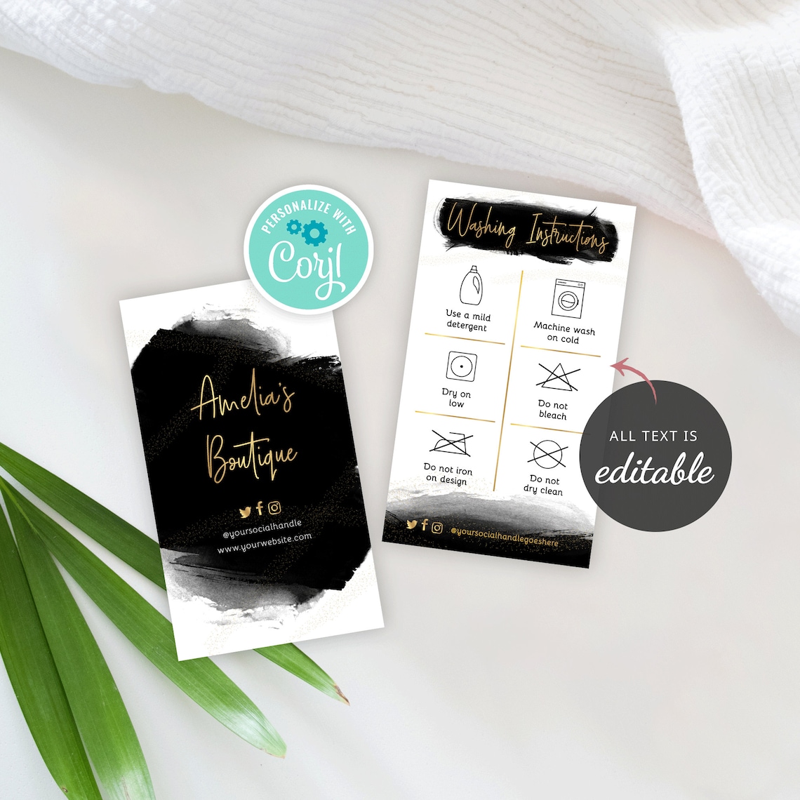 Clothing Washing Instructions Template Customizable T-shirt - Etsy