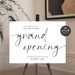 Business Grand Opening Welcome Sign Template, Elegant Boutique Launch ...