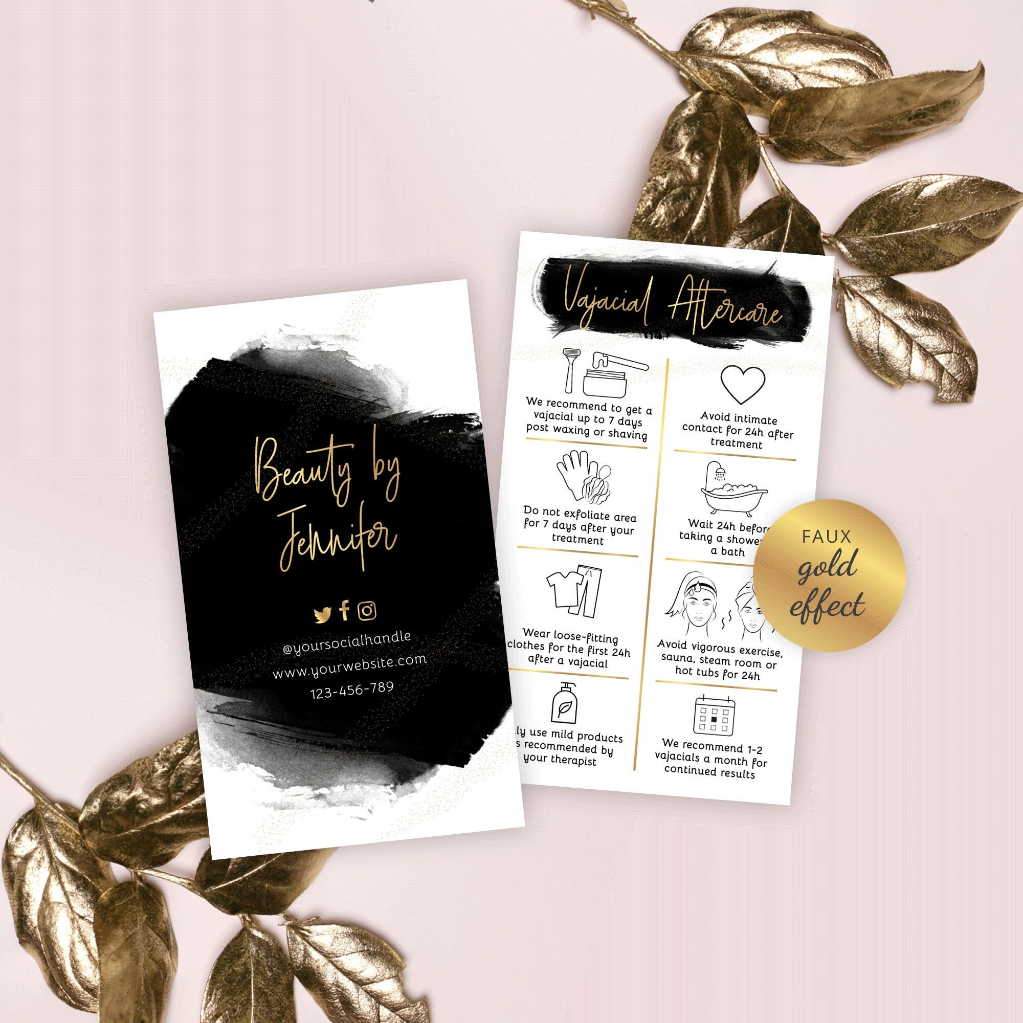 Vajacial Aftercare Template Custom Intimate Facial Care - Etsy