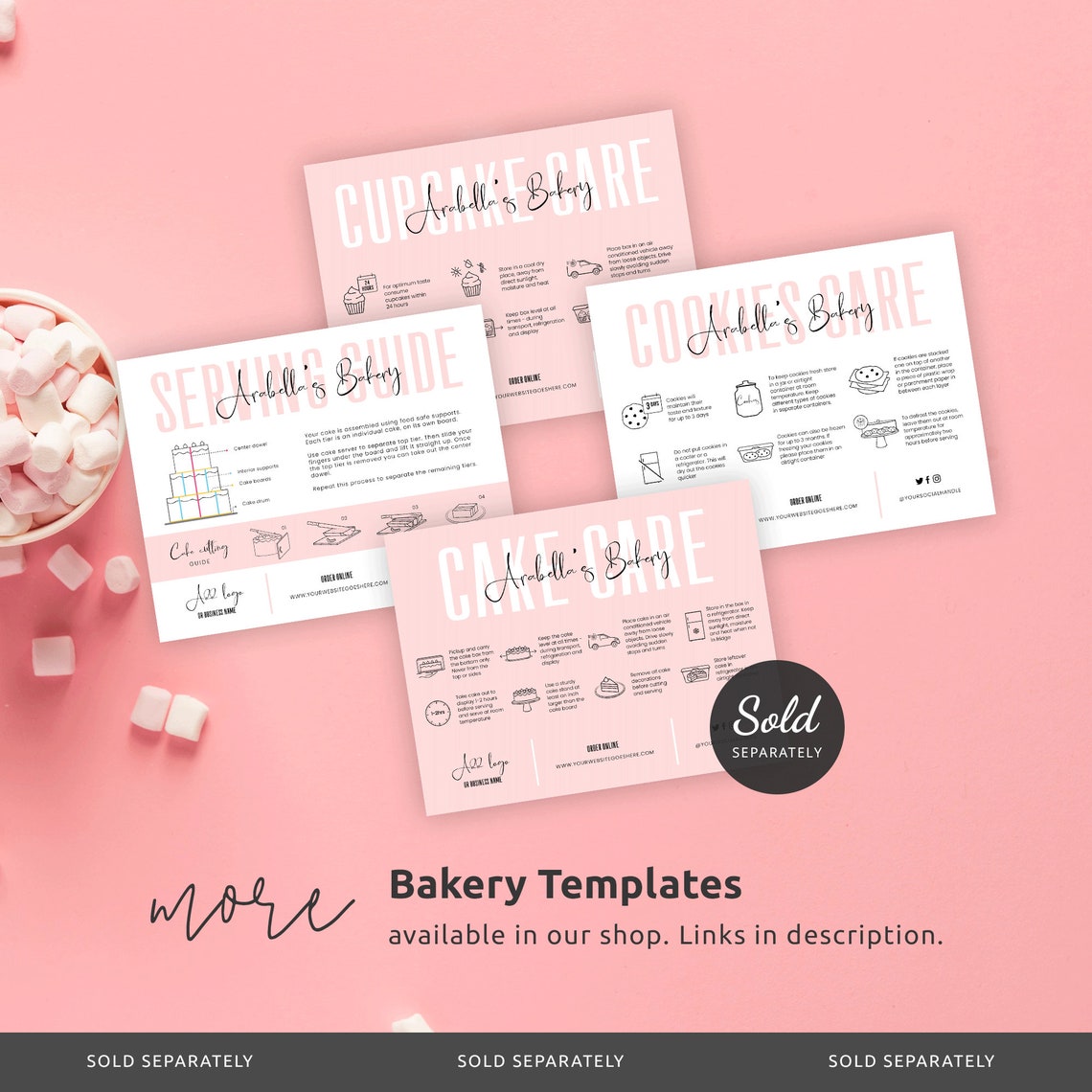 Editable Macarons Menu Template Feminine Macarons Flavor - Etsy