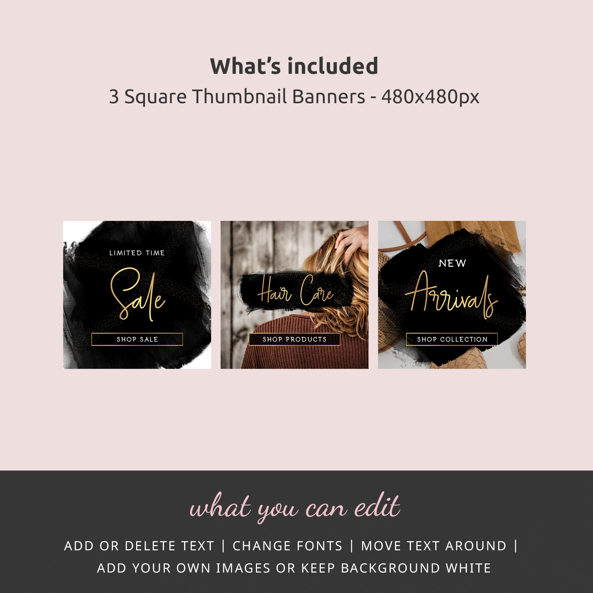 DIY Web Banners Editable Website Banner Templates Website - Etsy
