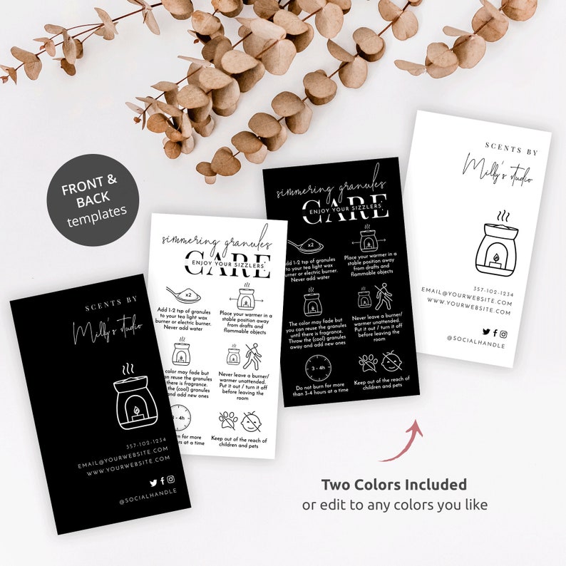 Simmering Granules Care Guide Template, Custom Sizzlers Care ...