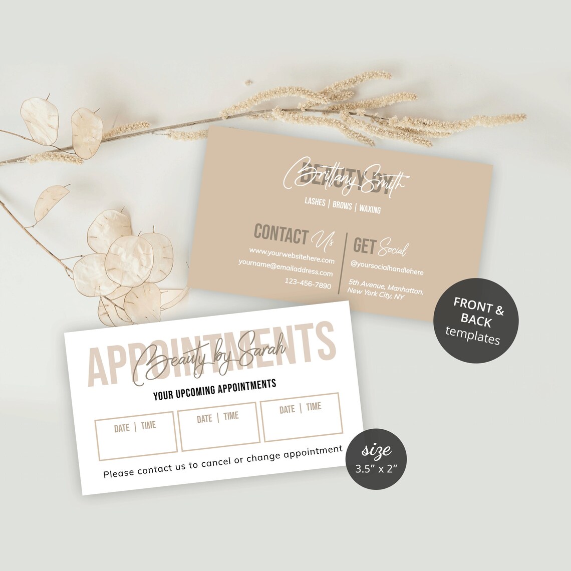 Modern Booking Reminder Template Editable Appointment | Etsy