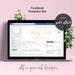 Facebook Page Cover Template, Editable Facebook Header, Faux Gold ...