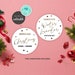 Christmas Scent Name Labels Template Printable Winter Flavour - Etsy