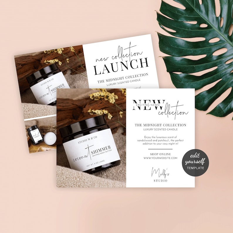 Product Launch Flyer Template New Collection Announcement - Etsy