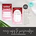 Trendy Pink Raffle Tickets Template, Custom Enter to Win Name Cards ...