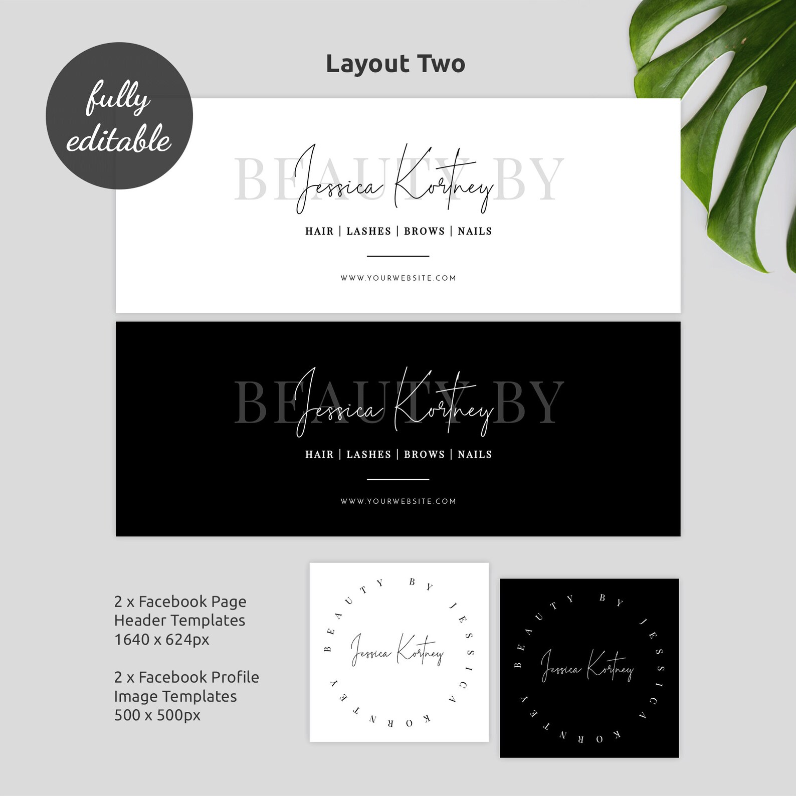 Minimalist Facebook Banners, Facebook Cover Template, Custom Facebook ...
