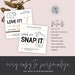 Love Snap Share Template Black & Gold Editable Share on - Etsy