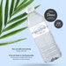 Editable Water Bottle Label Template Custom Still Water - Etsy
