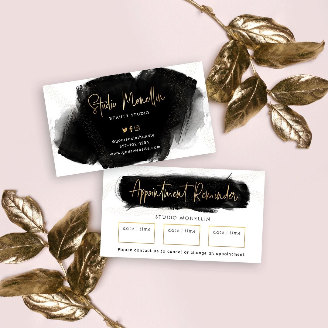 DIY Appointment Reminder Template, Editable Booking Reminder Card ...