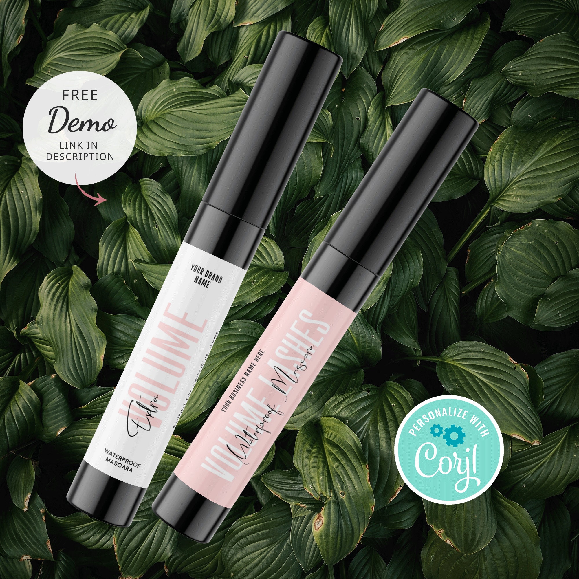 Mascara Label Template Editable 10ml Cosmetic Bottle Label - Etsy Australia