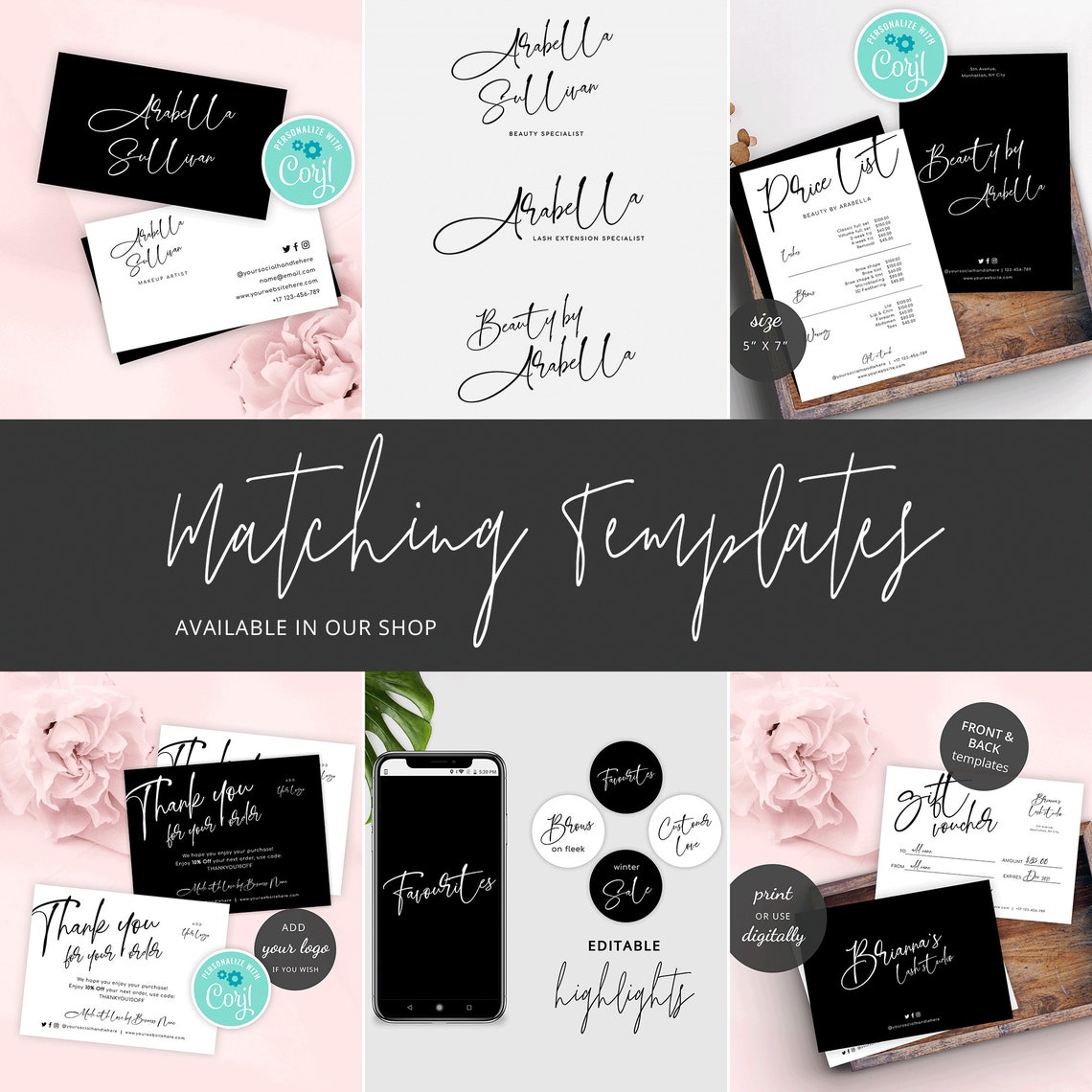 Editable Labels Template, Custom Wax Melt Labels, Printable Product ...