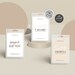 Minimal Clamshell Label Template 2x3 5x3 Wax - Etsy