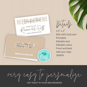 Refer a Friend Template, Editable Client Referral Card, Printable ...