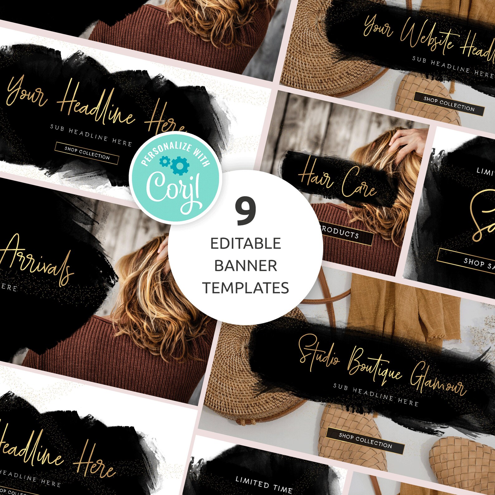 DIY Web Banners Editable Website Banner Templates Website | Etsy