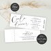 Minimal Gala Dinner Ticket Template, Editable Business Event Entry ...