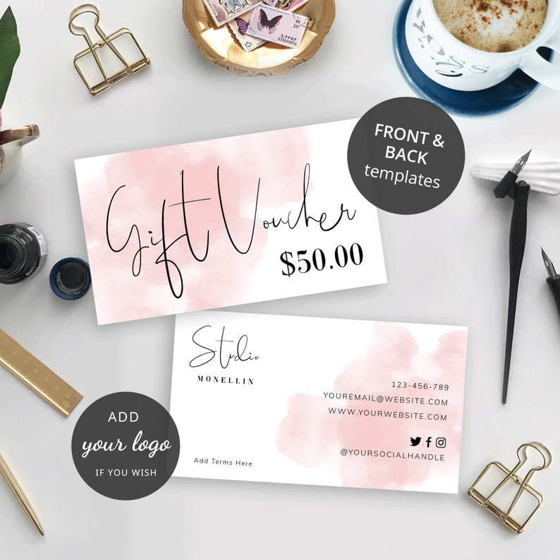 MINI Gift Voucher Template Editable Gift Certificate | Etsy