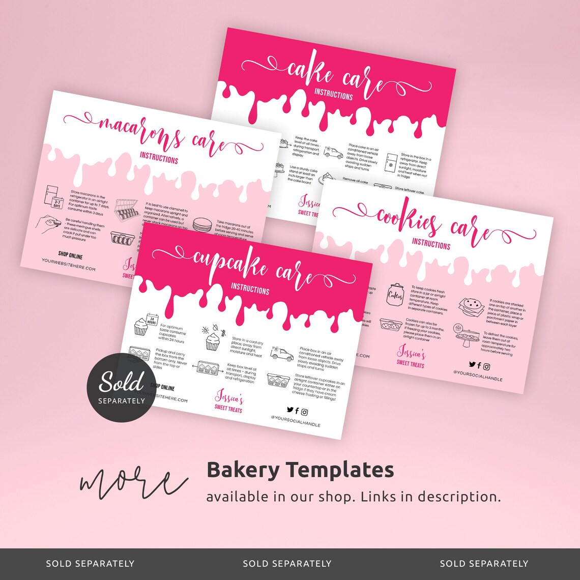 Custom Cake Serving Guide Template Tiered Cake Disassemble - Etsy