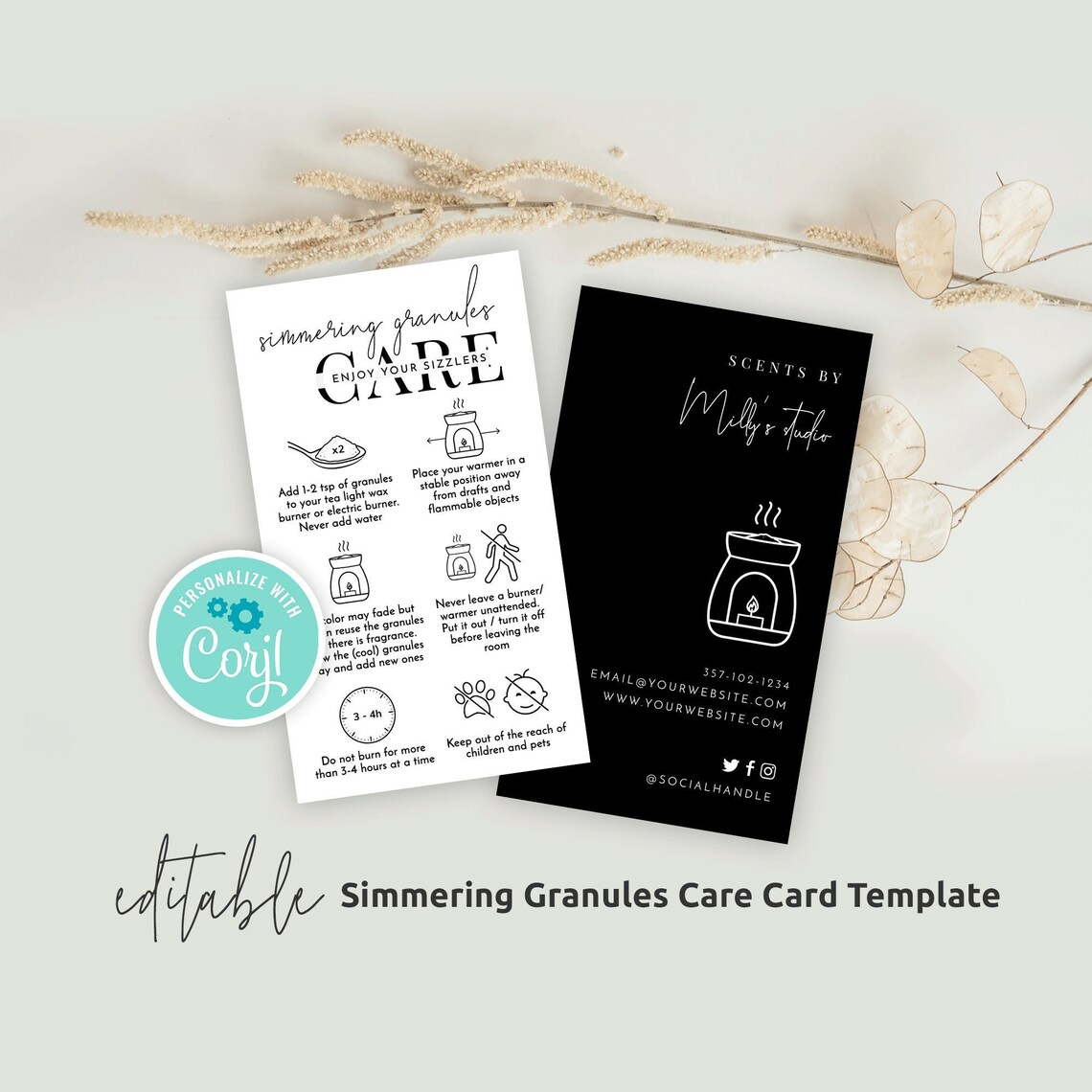 Simmering Granules Care Guide Template, Custom Sizzlers Care ...