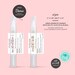 DIY Cosmetic Tube Label Template, Printable 3ml 4ml 5ml Brush ...