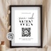Minimal QR Code Raffle Sign Template, Custom Enter to Win Scannable ...