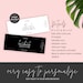 Editable Socks Wrap Template, Minimalist Dish Cloth Sleeve, Modern ...