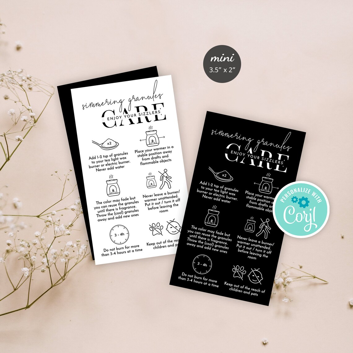 Simmering Granules Care Guide Template, Custom Sizzlers Care ...