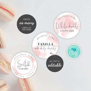 Feminine Flavor Sticker Template, Customizable Scent Name Product ...