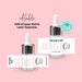 Cuticle Oil Bottle Wrapper Label Template, Custom 1ml 2ml 3ml 5ml MINI ...