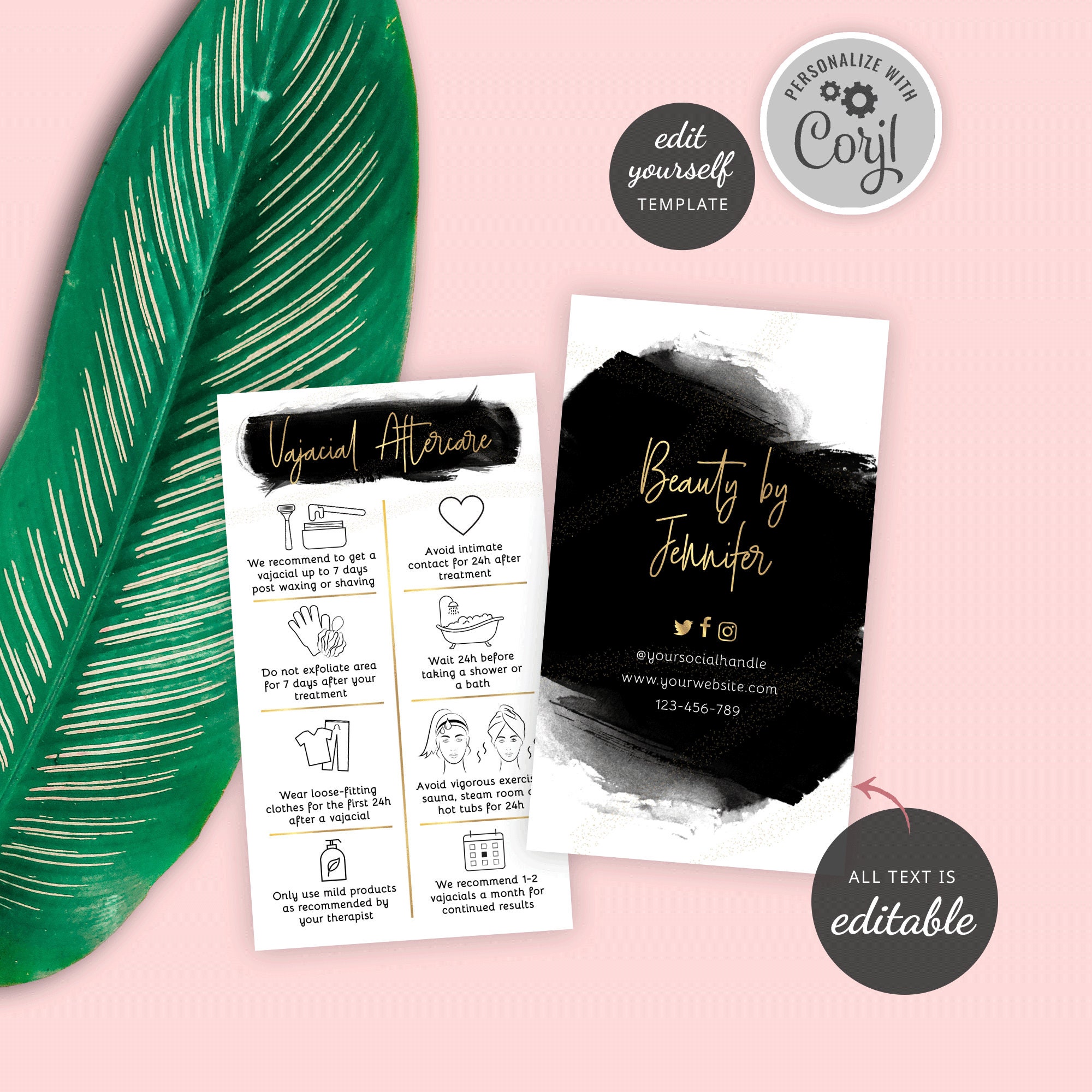 Vajacial Aftercare Template Custom Intimate Facial Care - Etsy