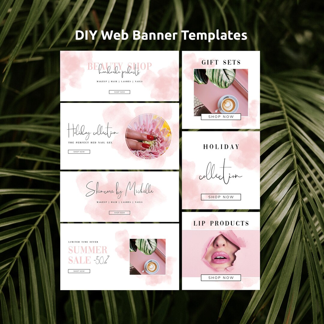 Website Banners Template, DIY Web Banner Templates, Editable Website ...