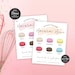 DIY Macarons Menu Template Feminine Macarons Bar Flavor Sign - Etsy
