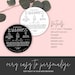 Balloons Warning Label Template, Editable Choking Hazard Sticker, 1.5 ...