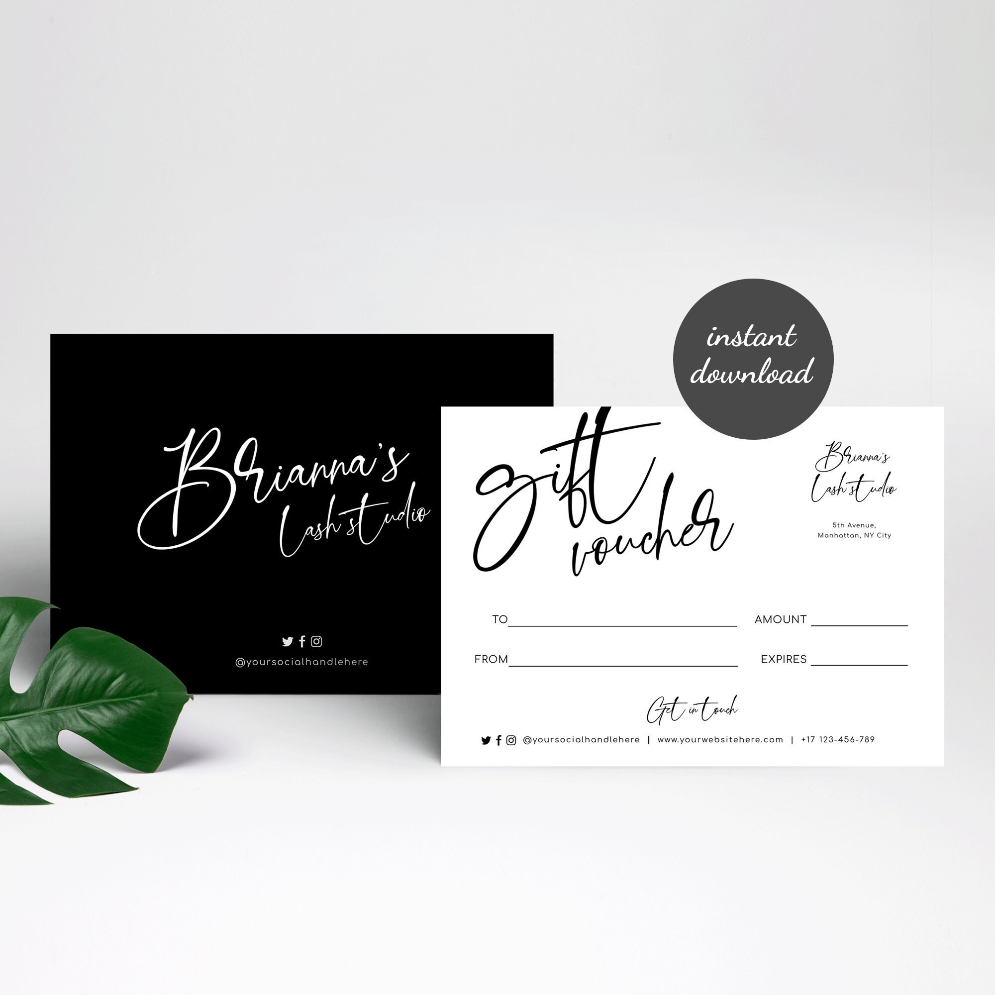 Editable Gift Voucher Template Girly Gift Certificate Diy Etsy | My XXX ...