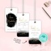 Black & Gold Hang Tag Template Editable Swing Tag Design - Etsy