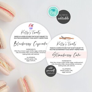 Made in Home Kitchen Labels Template, DIY Cottage Law License Sticker 2 ...