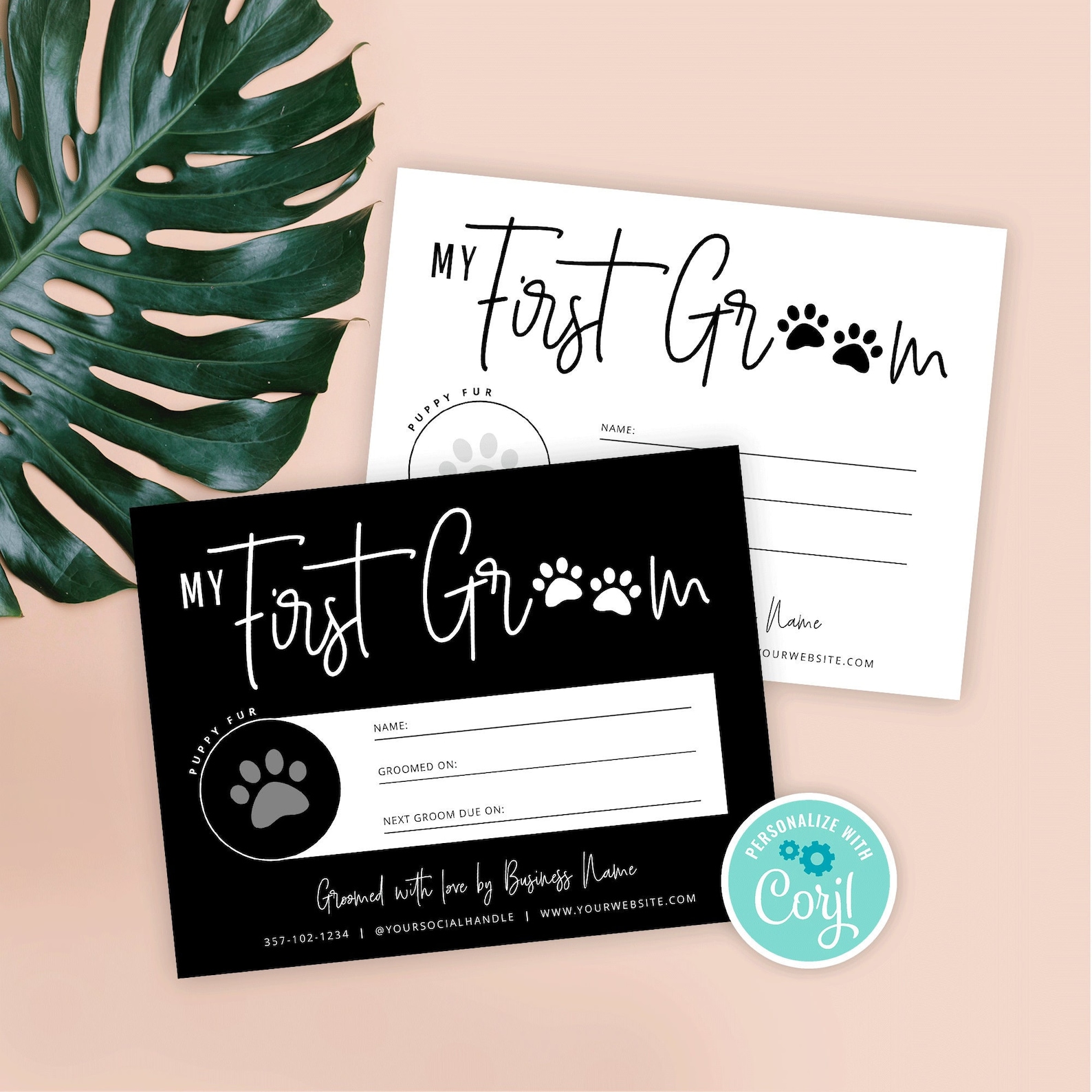 My First Groom Certificate Template Editable Pet Groomer - Etsy