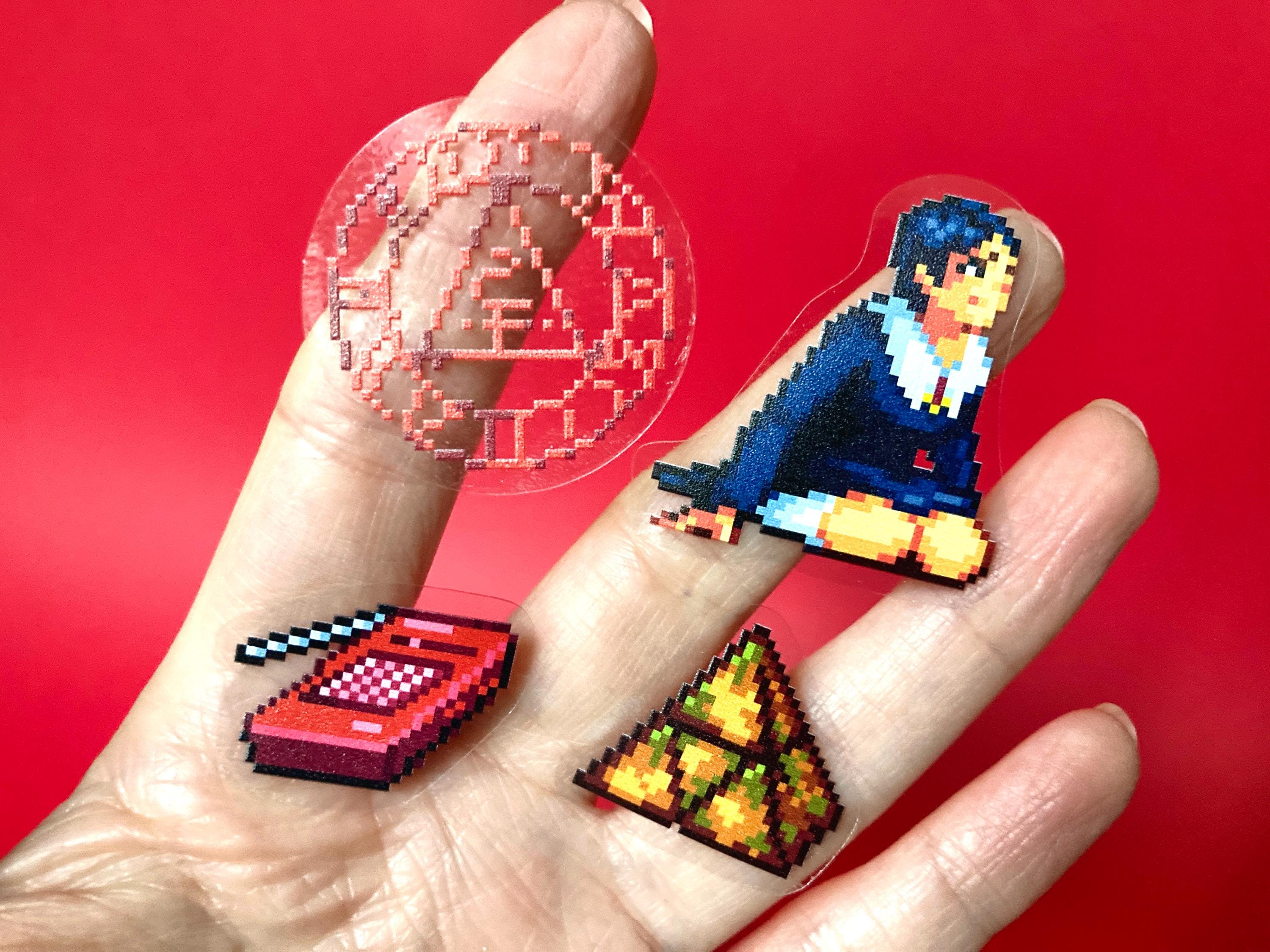 Silent Hill Pixel Art Sticker Sheet: Harry, Cybil, Alessa - Clear ...
