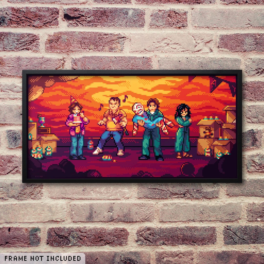 Mouthwashing Crew Pixel Art Poster High Quality Video Game Wall Art ...