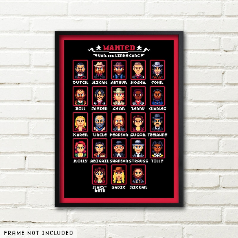 Red Dead Redemption Wanted Poster - Etsy