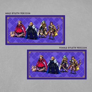 Three Houses (time-skip) Pixel Art Print: 8bit Fire Emblem Poster - Etsy