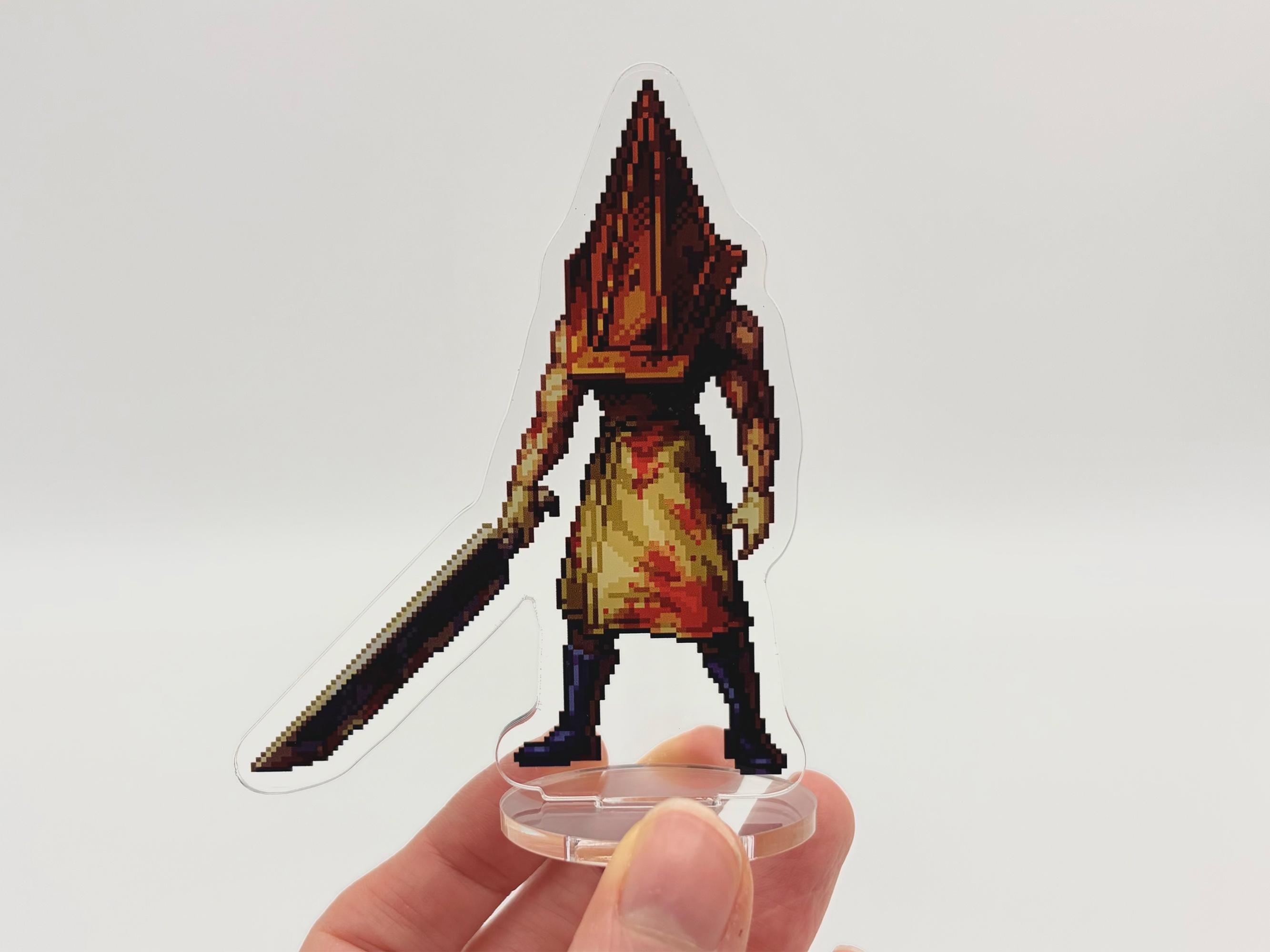 Pyramid Head Pixel Art Acrylic Standee: 8bit Silent Hill 2 Desk Buddy ...