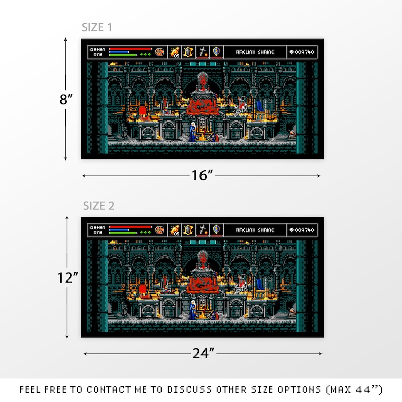 Firelink Shrine Pixel Art Print: 8bit Dark Souls 3 Poster - Etsy