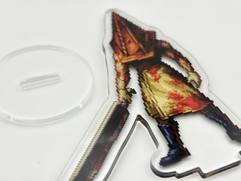 Pyramid Head Pixel Art Acrylic Standee: 8bit Silent Hill 2 Desk Buddy ...