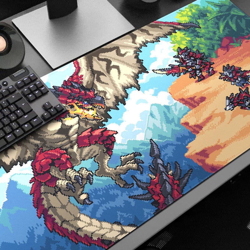 Retro Monster Rug - Etsy