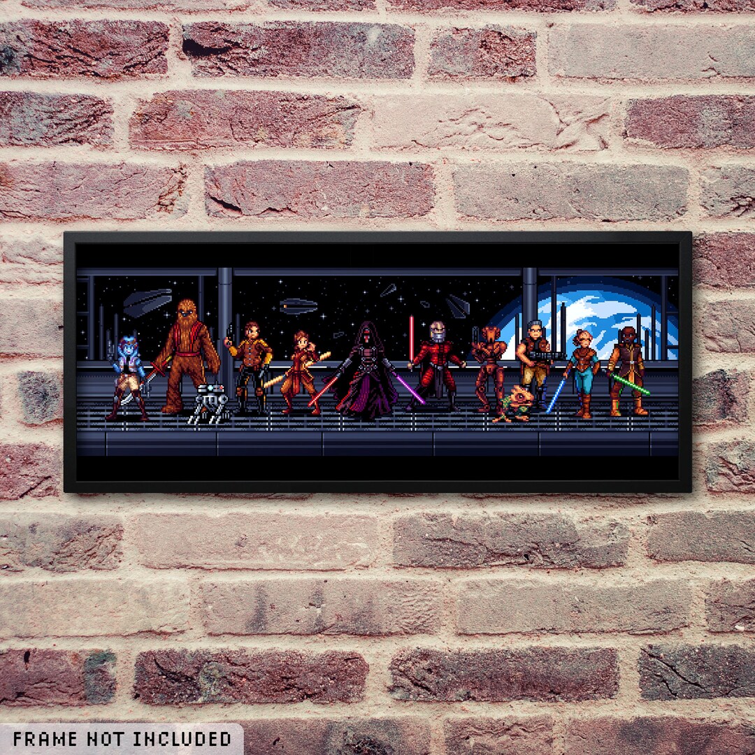 KOTOR Pixel Art Print: 8bit Knights of the Old Republic Poster - Etsy