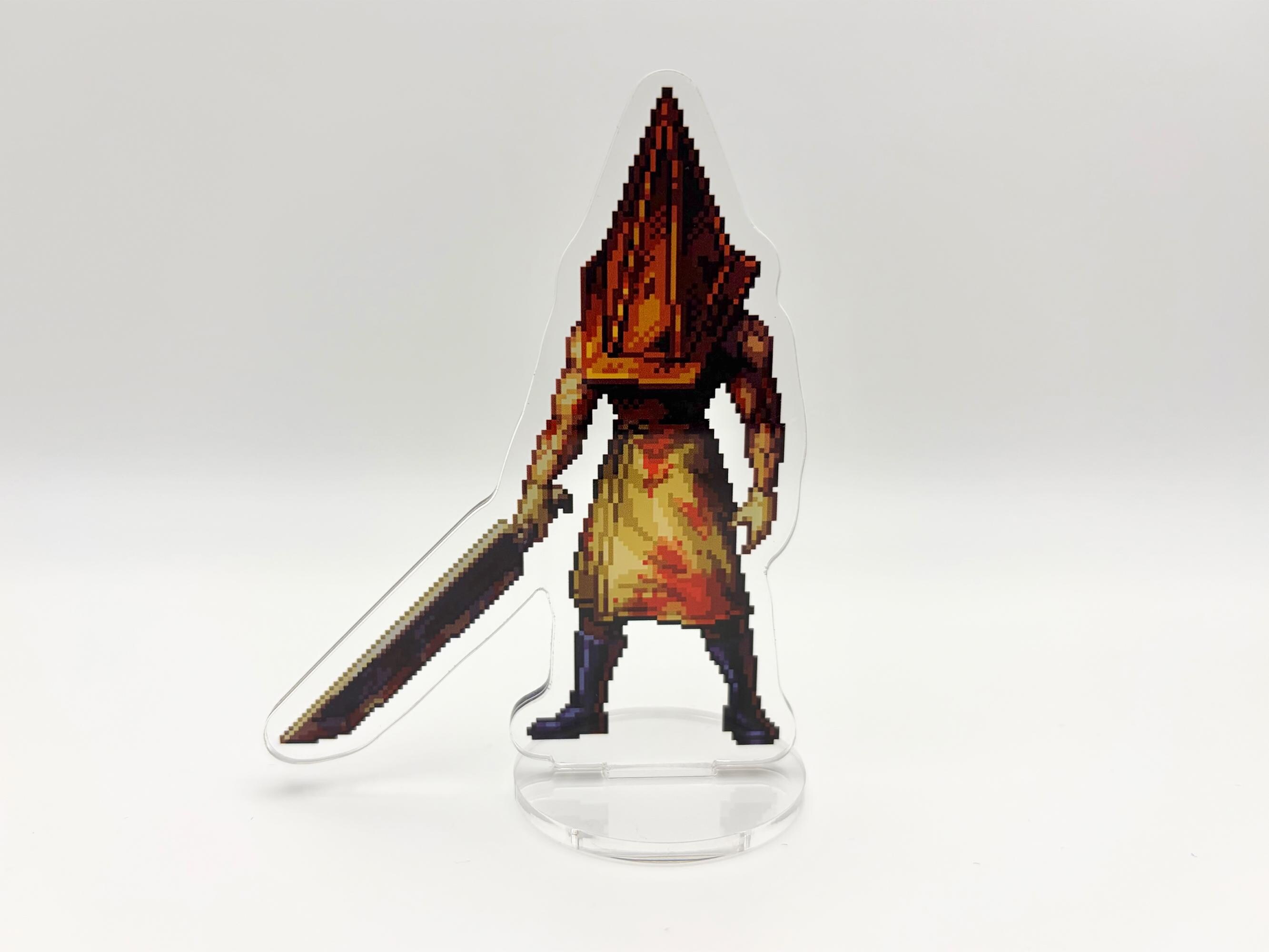 Pyramid Head Pixel Art Acrylic Standee: 8bit Silent Hill 2 Desk Buddy ...